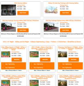 Statue of Unity Ticket Booking Online | SOU Ticket Price, Timings
